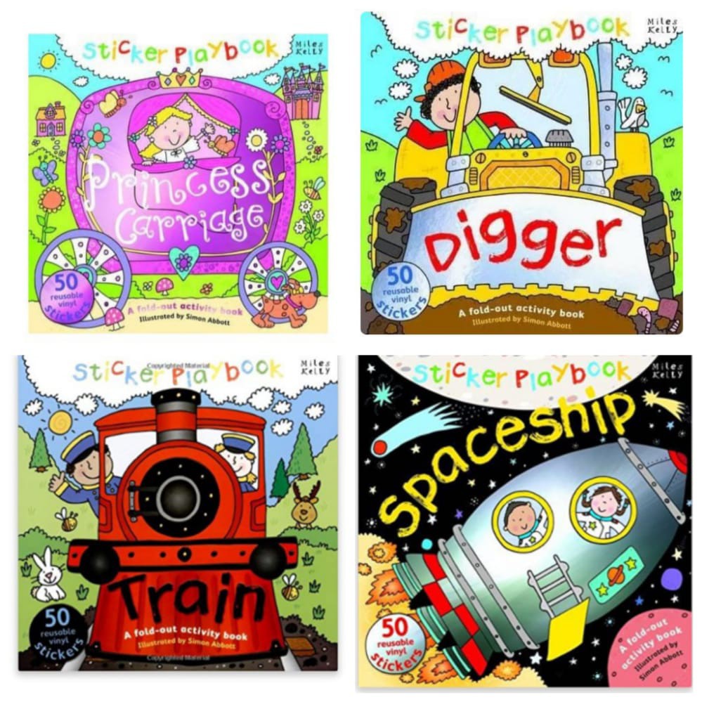Jual Sticker Playbook Miles Kelly: Space/Princess/Train | Shopee Indonesia