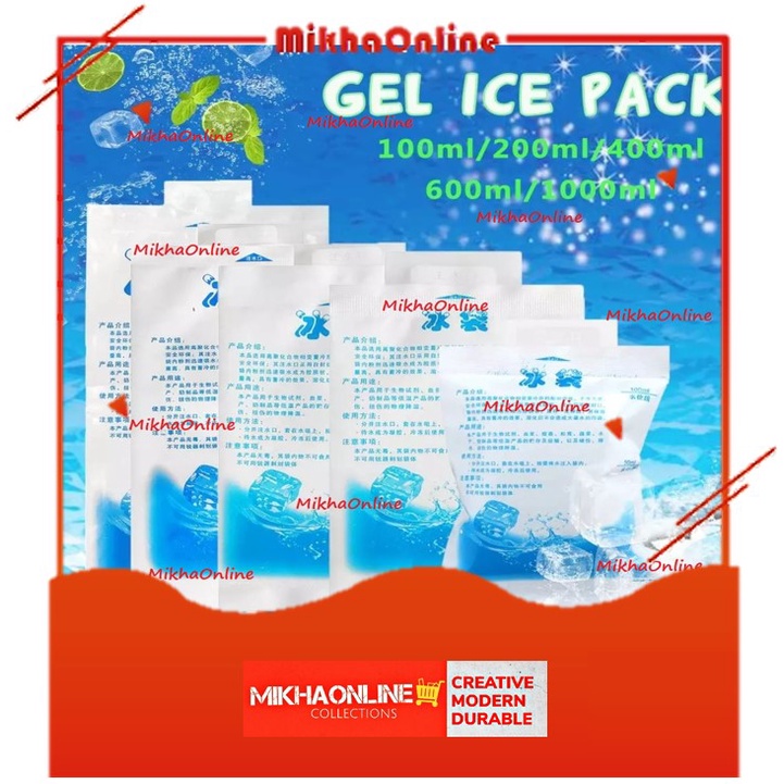 Jual Ice gel pack kompress deman pendingin makanan minuman 100ml - 600 ...