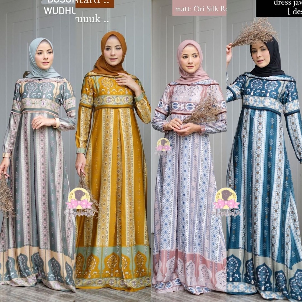Jual Salma Gamis Silk Premium Busui Javina Nadeaa | Shopee Indonesia