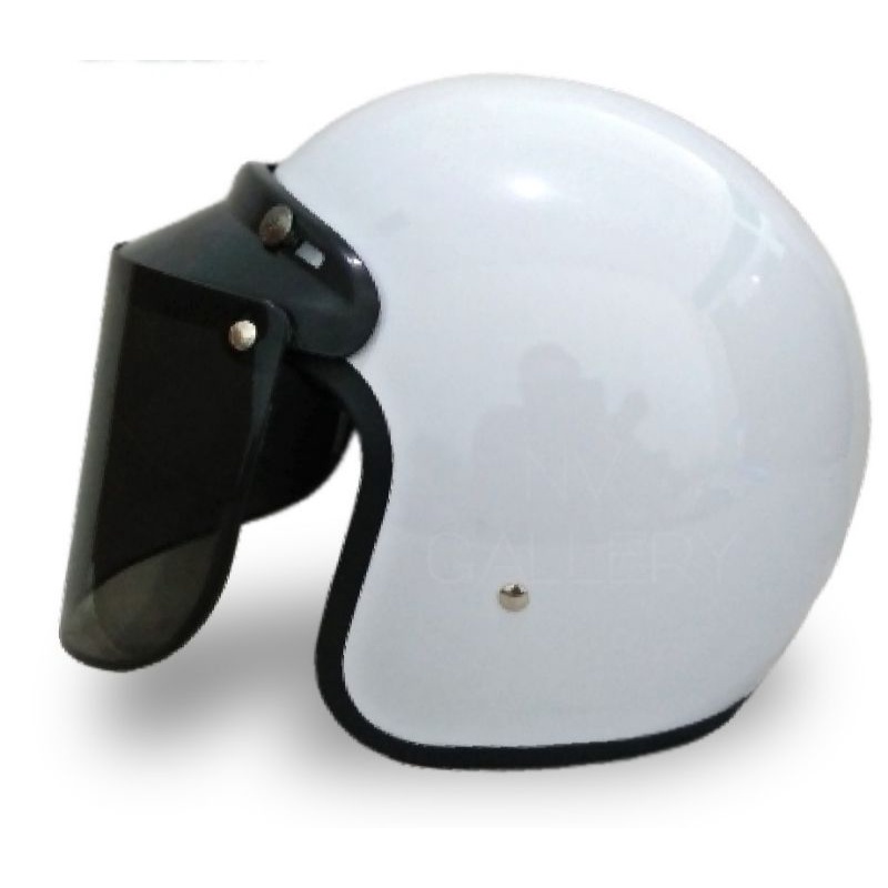 Jual Helm Bogo Putih Polos SNI | Shopee Indonesia