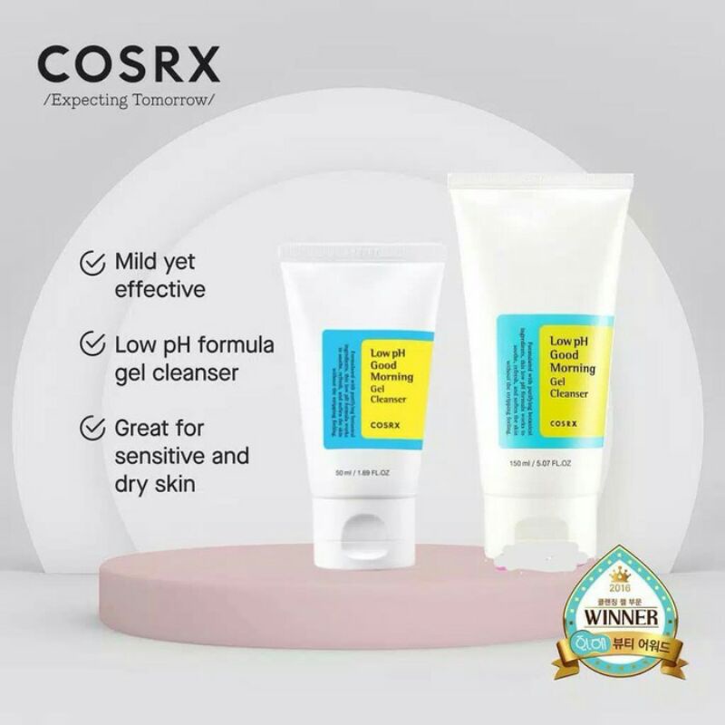 Jual BPOM COSRX Low PH Good Morning Gel Cleanser 20ml/50ml/ 150ml | Shopee Indonesia