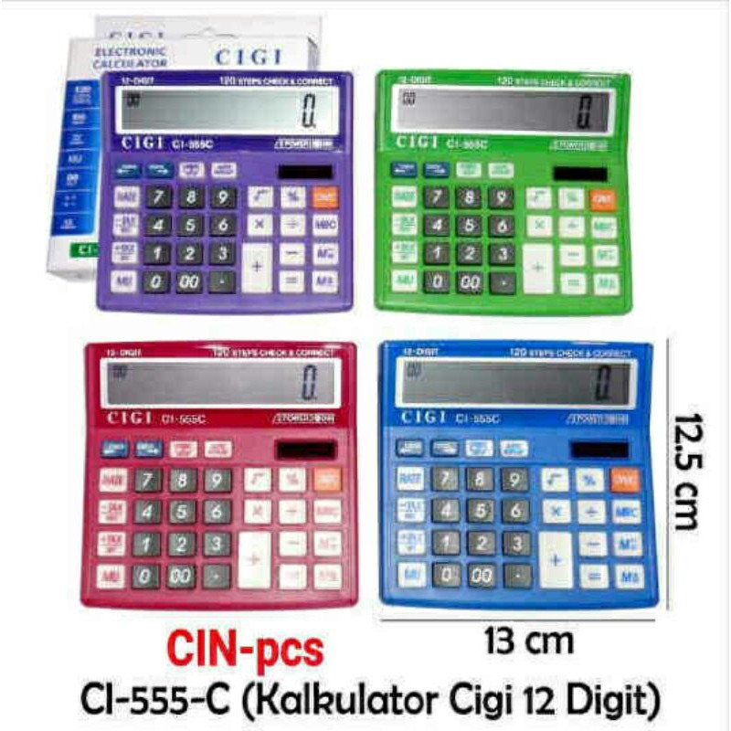 Jual Kalkulator dagang dan dagang 12 digit merek CIGI | Shopee Indonesia
