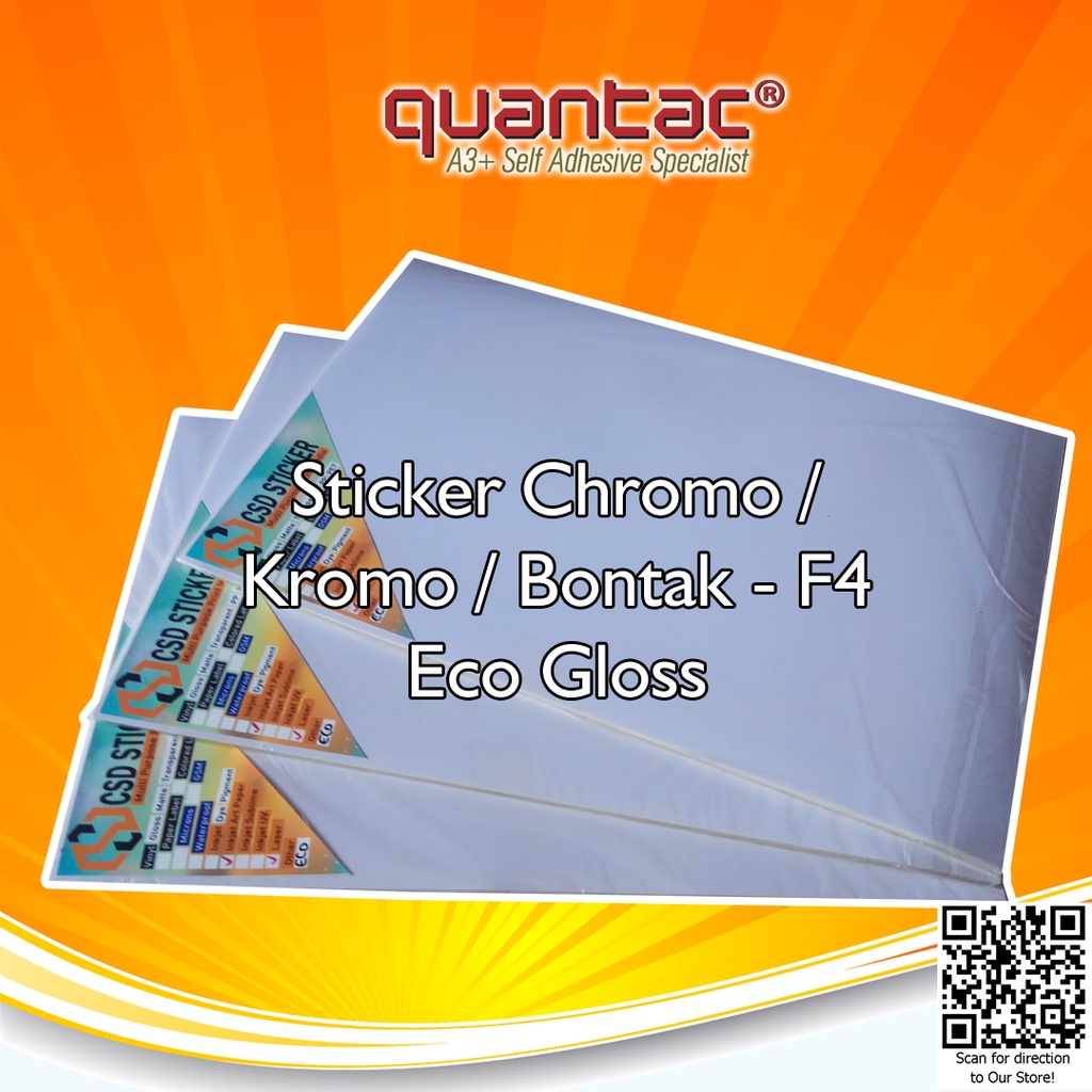 Jual Sticker Chromo Stiker kromo/bontak Eco Glossy F4 / Folio | Shopee ...