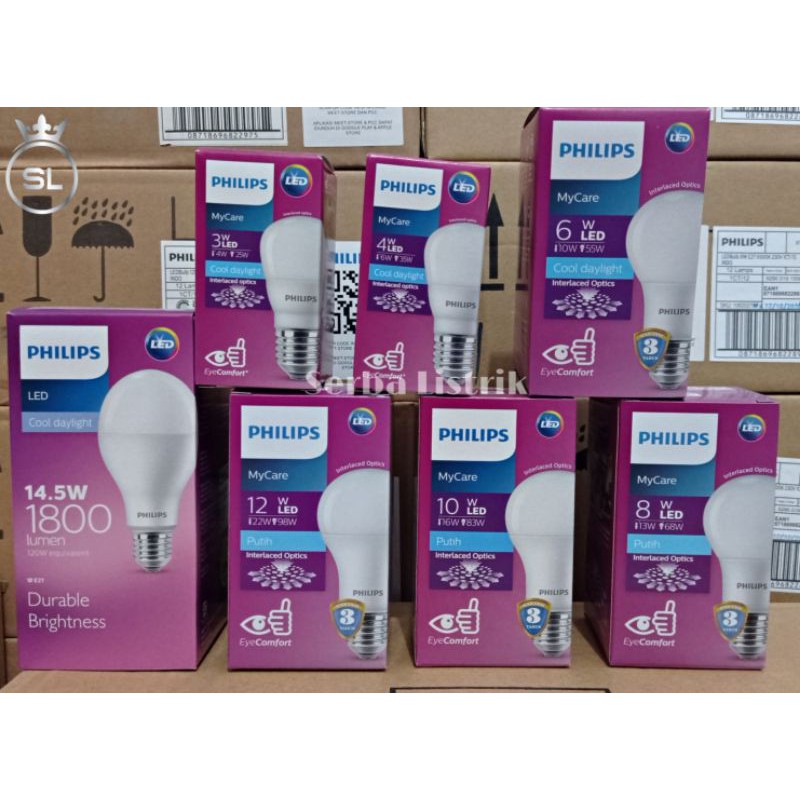 Jual LAMPU LED PHILIP 3W, 4W, 6W, 8W, 10W, 12W, 14,5W dan 19W | Shopee ...