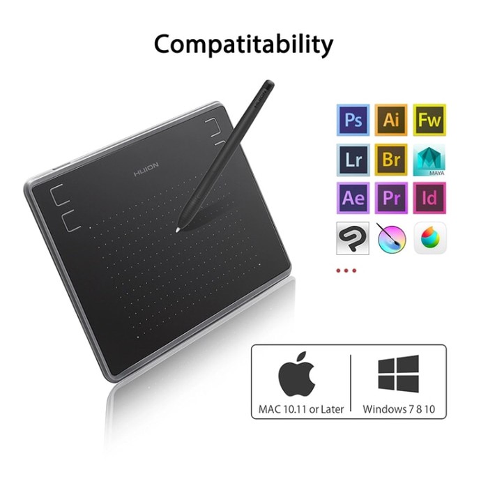 Jual HUION H430P Graphic Drawing Tablet OSU Alt 420 H420 H420P H430 ...