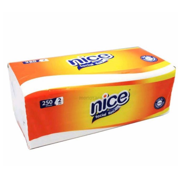 Jual NICE Facial Tissue 250s 2ply 100% Original Tisu Wajah 2 ply isi ...