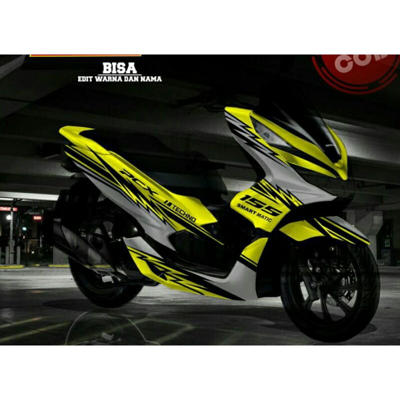 Jual stiker decal pcx 150/160 sticker striping pcx full body motif ...