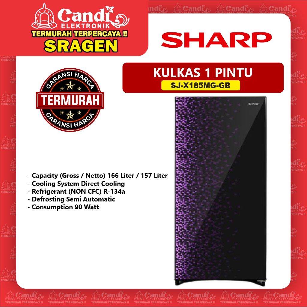 Jual SHARP Kulkas 1 Pintu SJ-X185MG-GB | Shopee Indonesia