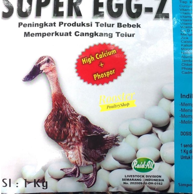 Jual Super Egg Z 1 Kg Mineral Suplemen Vitamin Bebek Petelur Bertelur | Shopee Indonesia