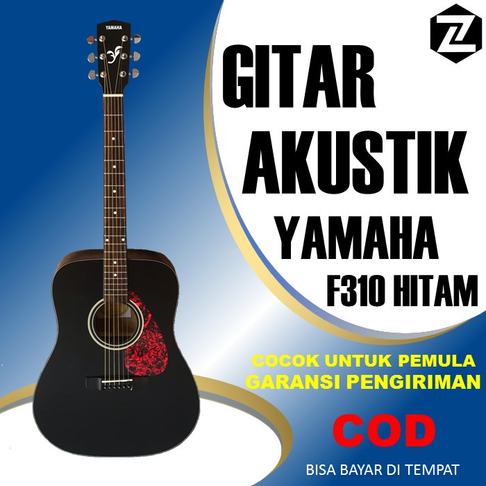 Jual Alat Musik Gitar Guitar Akustik Yamaha Custom High F310 Hitam ...