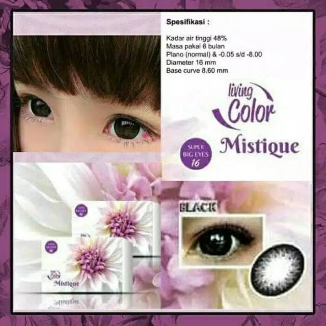 Jual Soflens LIVING COLOUR MISTIQUE BIG EYES 16 MM | Shopee Indonesia