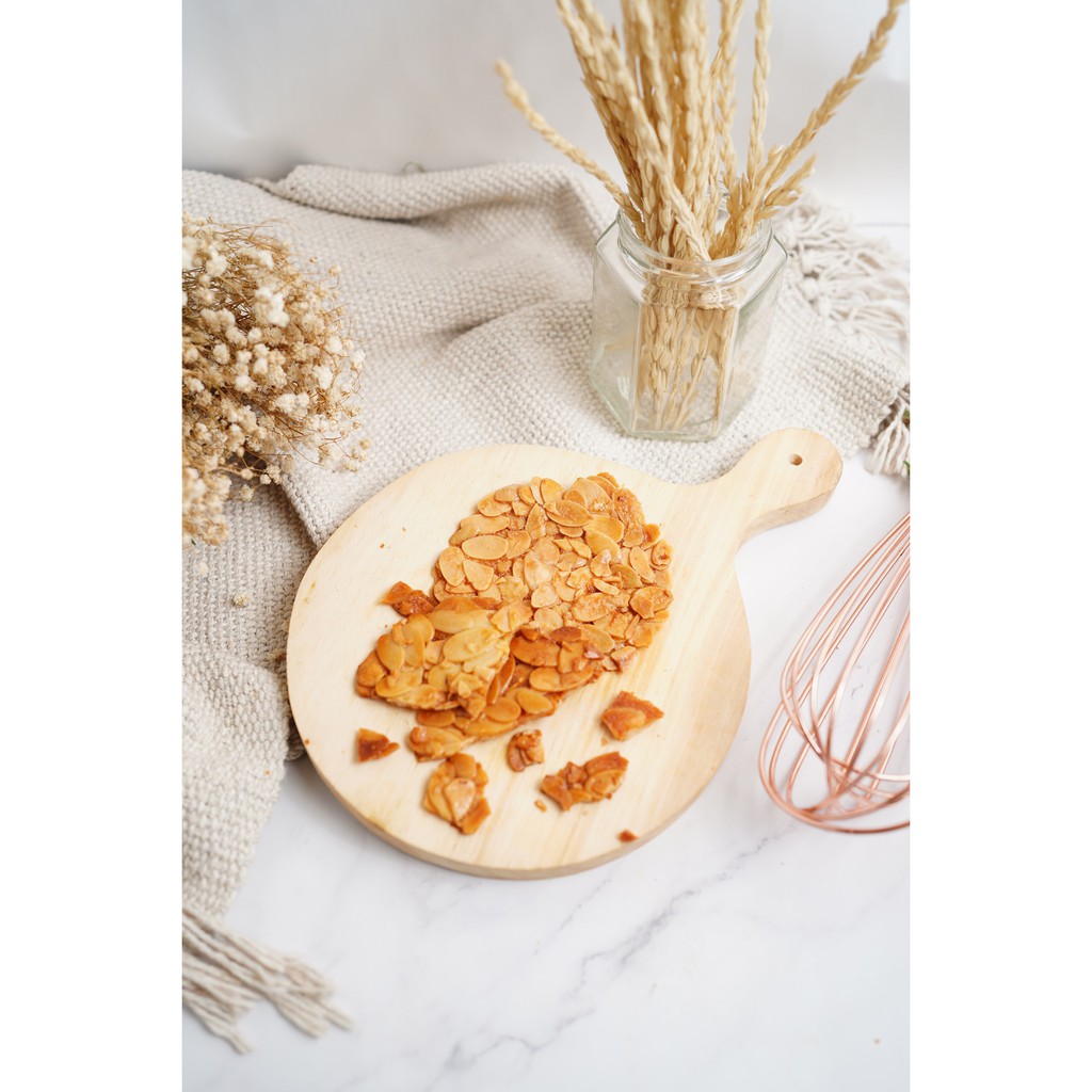 Jual Sweet Handmade Almond Crispy Slice French Almond Tuile Snack ...