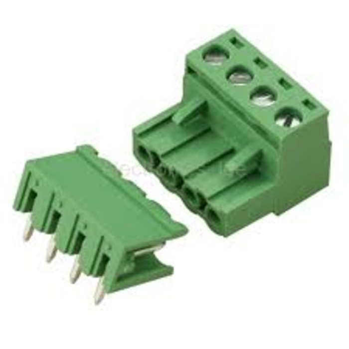 Jual Terminal Block 4P Konektor Plugable 5.08mm 4 Pin Screw jenis Hijau ...