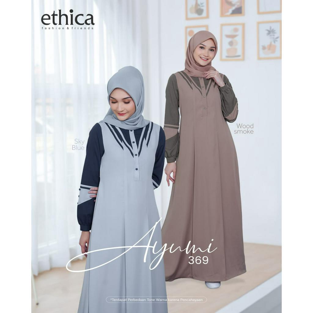 Jual Ethica | Ayumi 369 Gamis Baju Muslim Dress Wanita | Shopee Indonesia