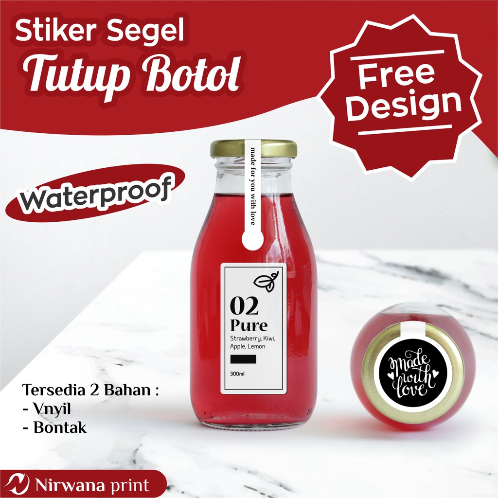 Jual CETAK STIKER SEGEL BOTOL DAN TOPLES | STIKER SEGEL MAKANAN ...