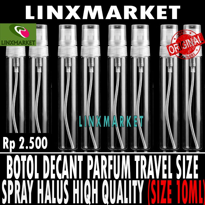 Jual BOTOL DECANT PARFUM TRAVEL SIZE SPRAY HALUS (HIQH QUALITY) SIZE ...