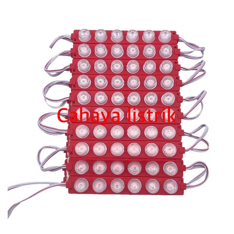 Jual LAMPU LED MODUL STRIP 6 MATA 6WATT SMD 13620 12 VOLT 24VOLT 6 MATA WATT 12V 24V WATERPROOF ...