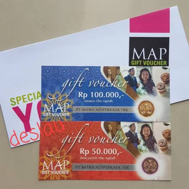 Jual Voucher MAP (pecahan 100 ribu) | Shopee Indonesia