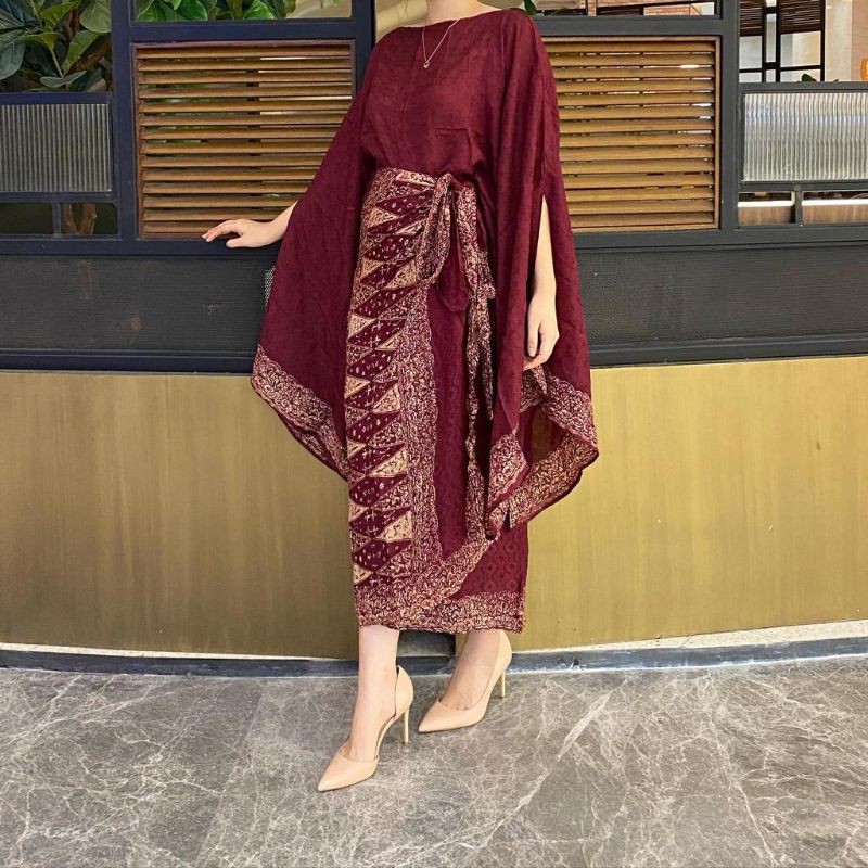 Jual Lausboutique-Set Malayu-Jupri Maroon | Shopee Indonesia