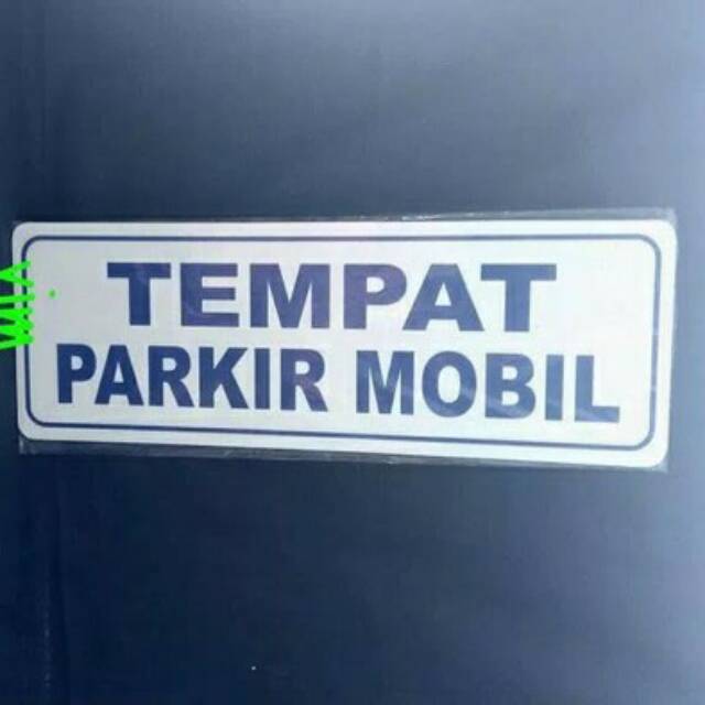 Jual Sign label acrylic tempat parkir mobil , sign board akrilik, papan ...