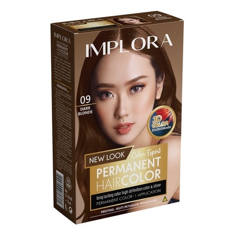 Jual IMPLORA New Permanent Hair Color / Cat Rambut Perwarna Bleaching ...
