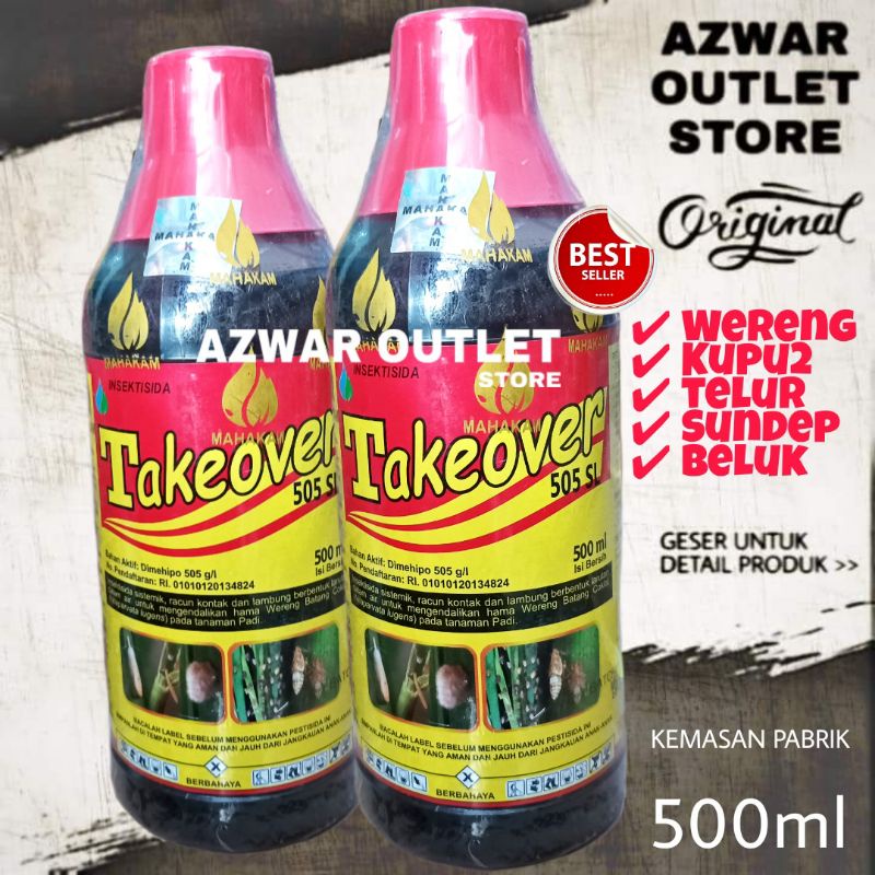 Jual insektisida Takeover 505 SL Dimehipo racun hama wereng, pemggerek ...