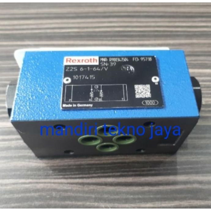 Jual Modular Check Valve "Rexroth" Z2S 6-1-64/V | Shopee Indonesia