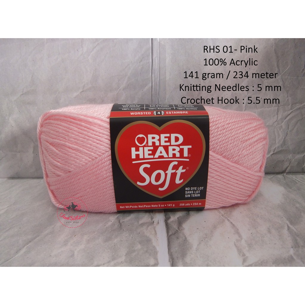 Jual Benang Rajut Red Heart Soft - RHS - Pink | Shopee Indonesia
