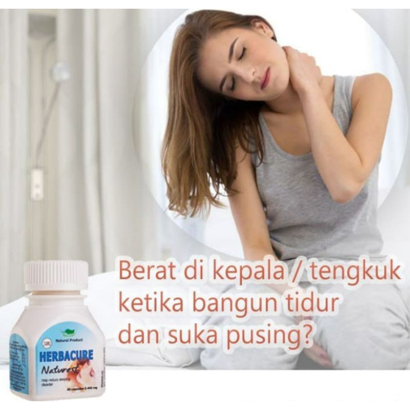 Jual Obat Susah Tidur Atasi Insomnia Naturest Herbacure Original 40