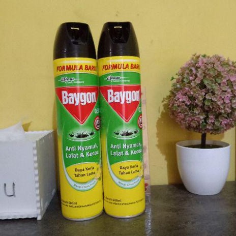 Jual BAYGON INSEKTISIDA SPRAY KUNING KALENG BESAR WANGI CITRUS FRESH ...