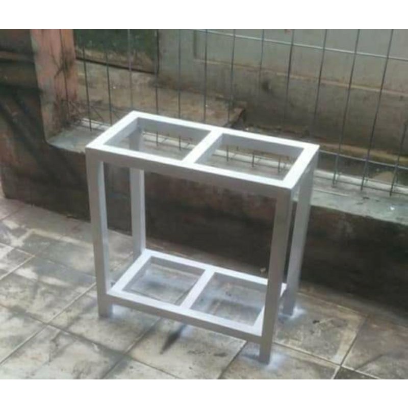 Jual rak aquarium besi hollow 2 tingkat 80x40 x65cm | Shopee Indonesia