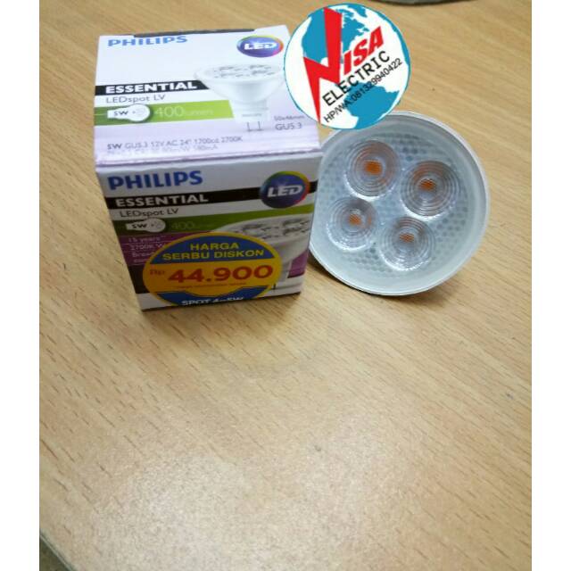 Jual Philips lampu led MR 16 5W / lampu spot 5watt philips | Shopee ...