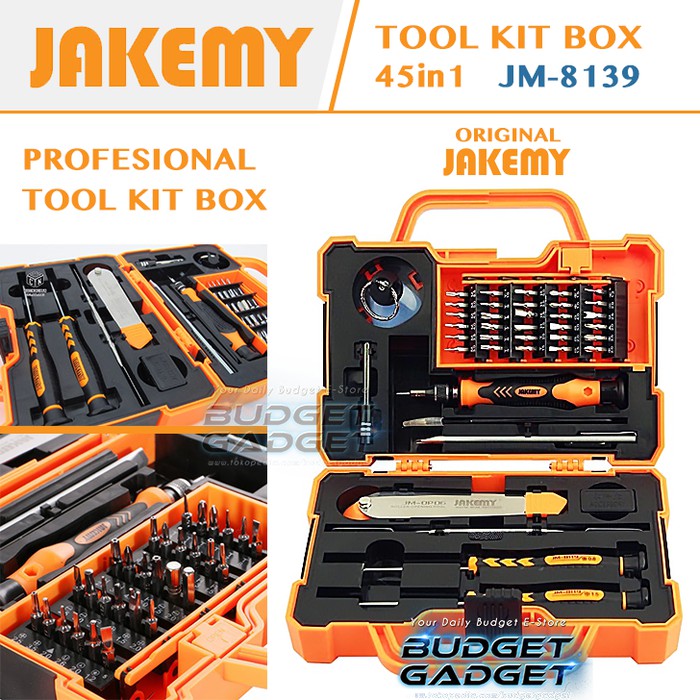 Jual Jakemy 45 in 1 Precision Screwdriver Repair Tool Box Kit - JM-8139 ...