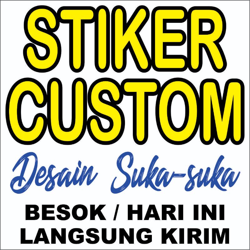 Jual stiker custom sticker cutting reflective desain suka-suka | Shopee ...