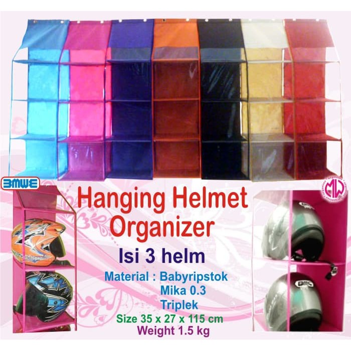 Jual Hanging Helmet Organizer polos (Rak Helm Gantung) | Shopee Indonesia