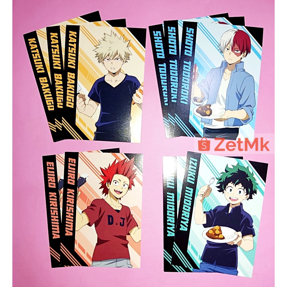 Jual [SET of 3] Boku No Hero Academia Curry Animate Cards Shoto ...