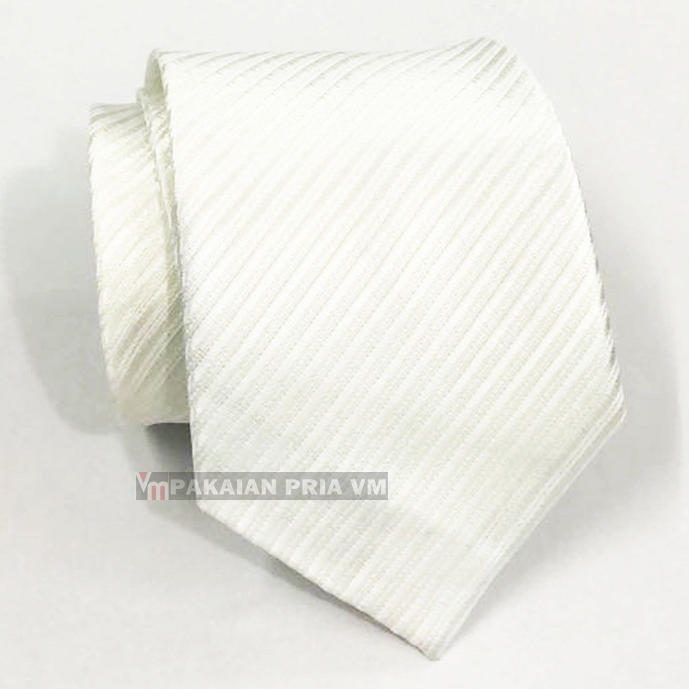 Jual VM Dasi Putih Polos Garis Slim - Dasi Kerja Dasi pesta | Shopee ...
