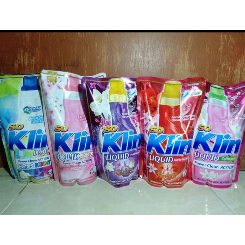 Jual So Klin Liquid Detergent Liquid Refill 700ml / SoKlin Deterjen Cair Pouch 700 ml / So Klin ...