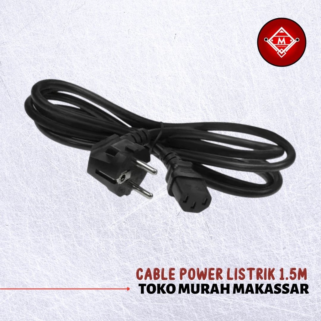 Jual KABEL POWER LISTRIK 1.5M / KABEL POWER CPU 1.5METER / CAB69-CAB ...
