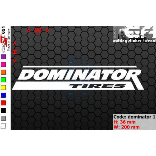Jual ea cutting sticker / decal Code: dominator 1 ( sponsor logo ...