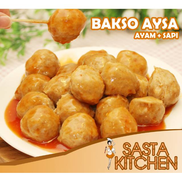 Jual Bakso Kuah Frozen AySa (ayam sapi) 20 pcs | Shopee Indonesia