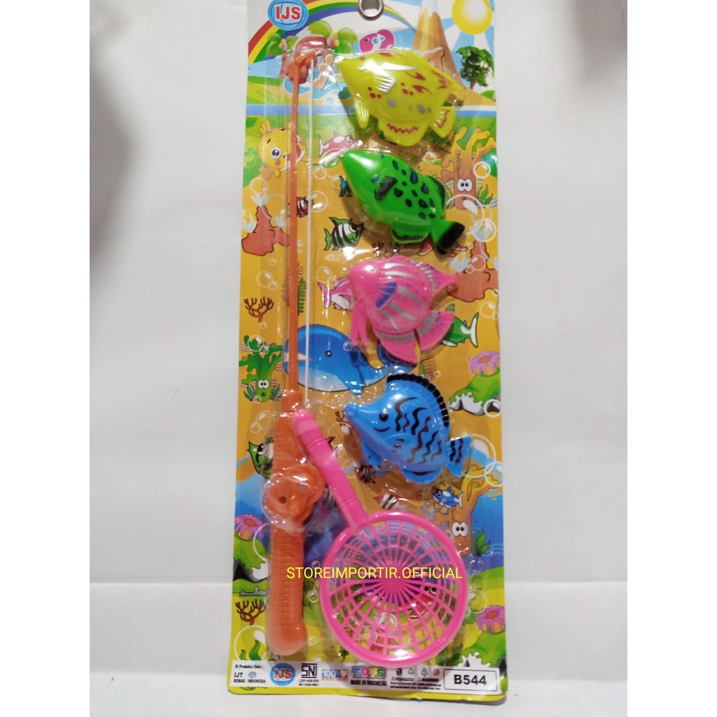 Jual Mainan Pancing Ikan Magnet Bonus Saringan/Mainan Pancing Set ...