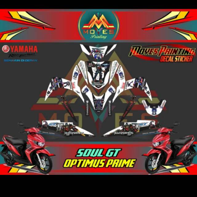 Jual Decal Motor Soul GT OPTIMUS PRIME | Shopee Indonesia
