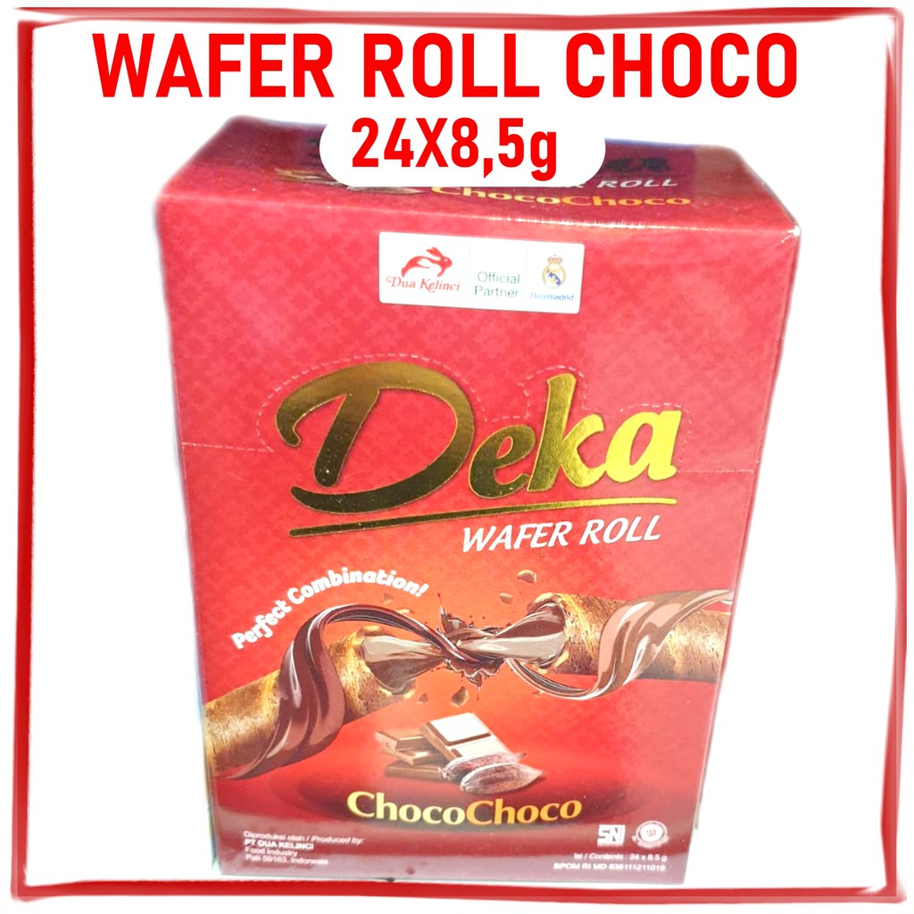 Jual wafer coklat DEKA wafer roll chochoate wafer dua kelinci CHOCO ...