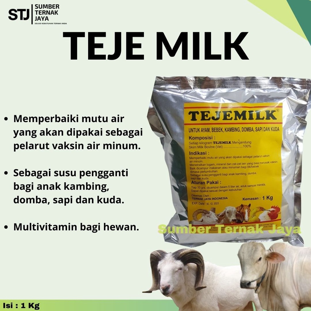Jual Susu Hewan Ternak TEJEMILK Susu Multivitamin Pertumbuhan Hewan ...