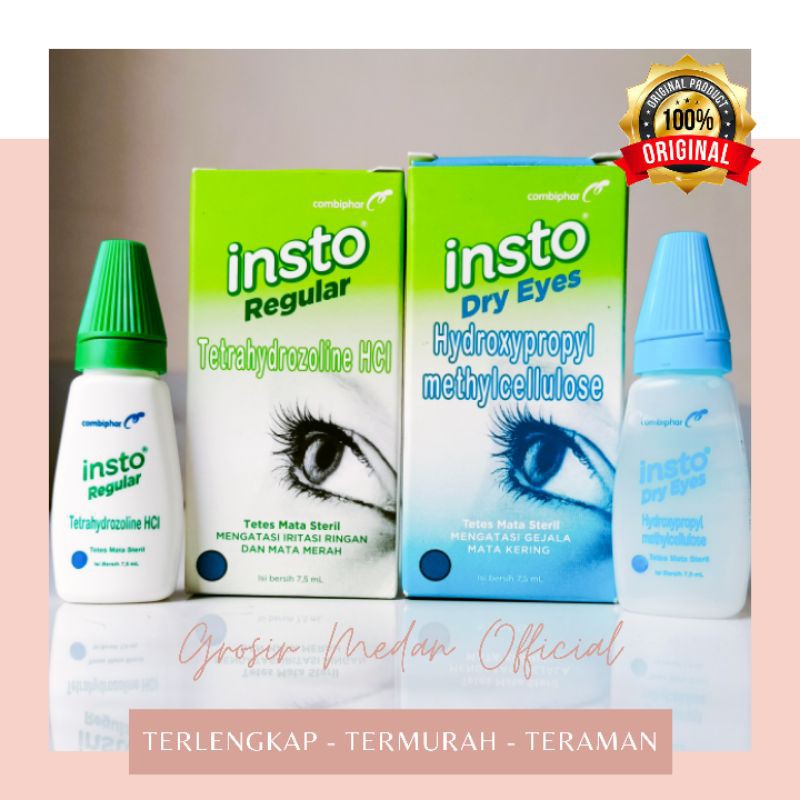 Jual INSTO REGULAR EYE DROP HIJAU DAN INSTO DRY EYES BIRU MOISTURE MATA ...