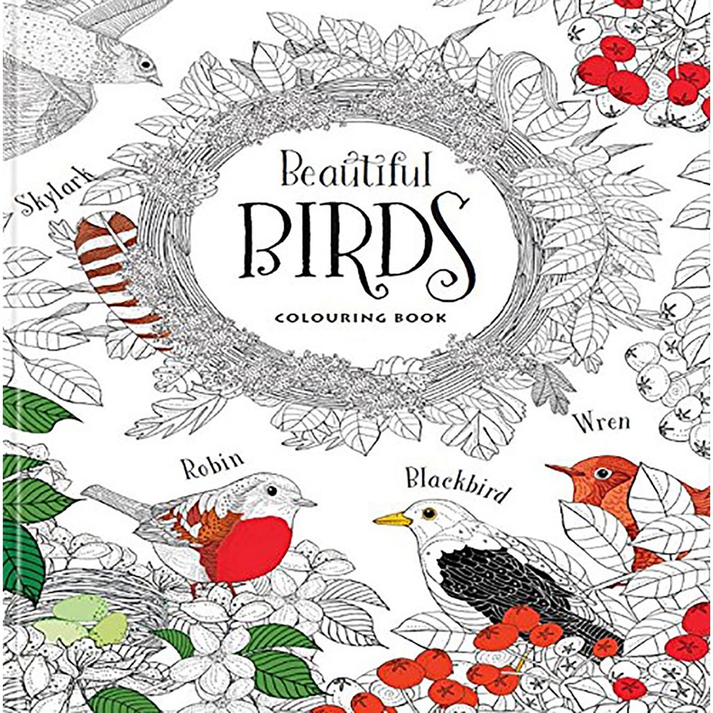 Jual BUKU import BEAUTIFUL BIRDS COLOURING BOOK / BUKU MEWARNAI IMPORT ...