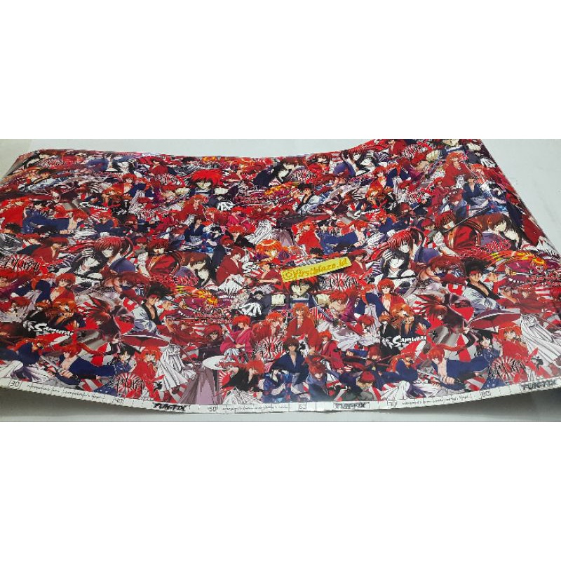 Jual STICKER MOTIF ANIME SERIES SAMURAI X Glossy lb 50cm | Shopee Indonesia