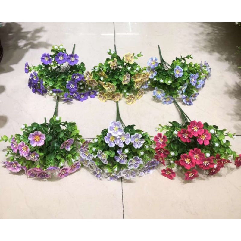 Jual bunga geranium artificial / bunga geranium tiruan / bunga geranium ...