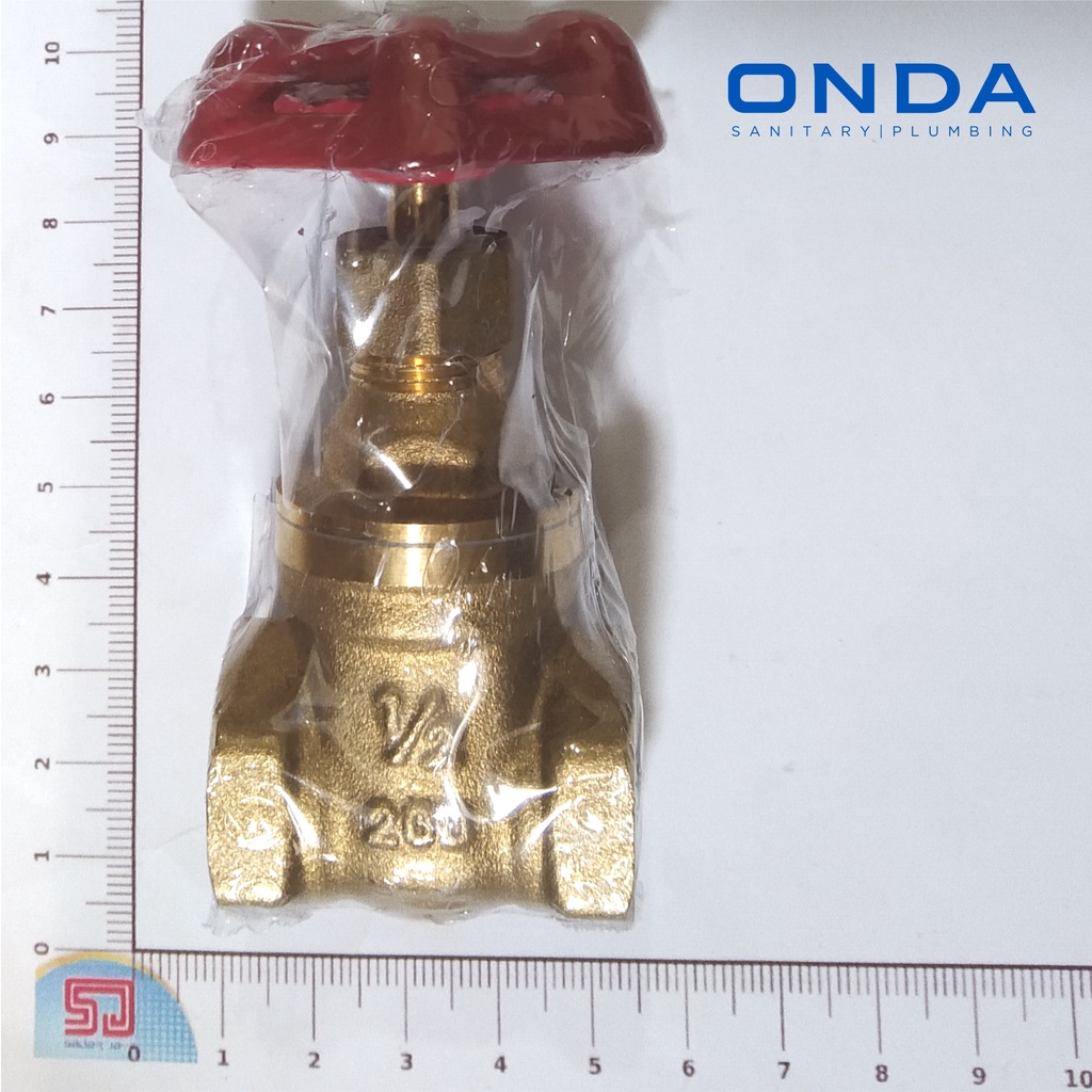 Jual ONDA Gate Valve 1/2" 3/4" Katup Keran Stop Kran PDAM Pipa Besi Drat Dalam | Shopee Indonesia